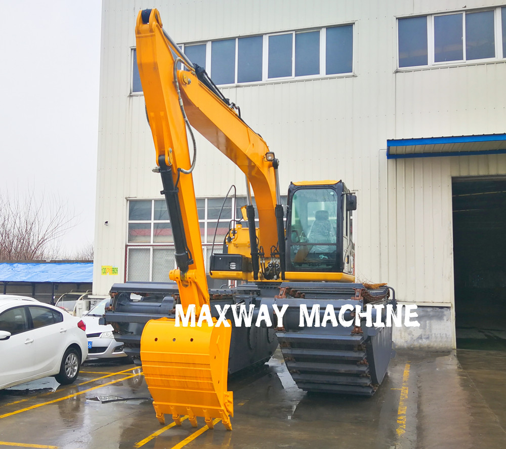 MAX150PU Amphibious Pontoon Undercarriage for 12--16 Ton Excavator ...